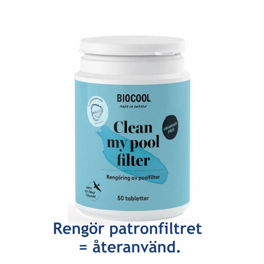 Reningsverk till badtunna & små pooler hängs över kanten kirami ...